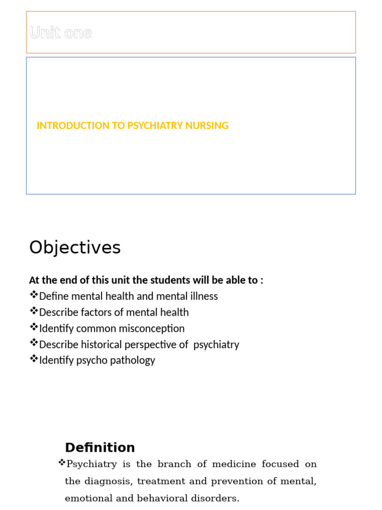 Psychiatry Ppt Pdf Hallucination Mental Disorder
