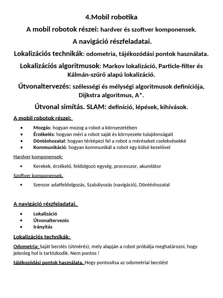 Mobil Robotika | PDF