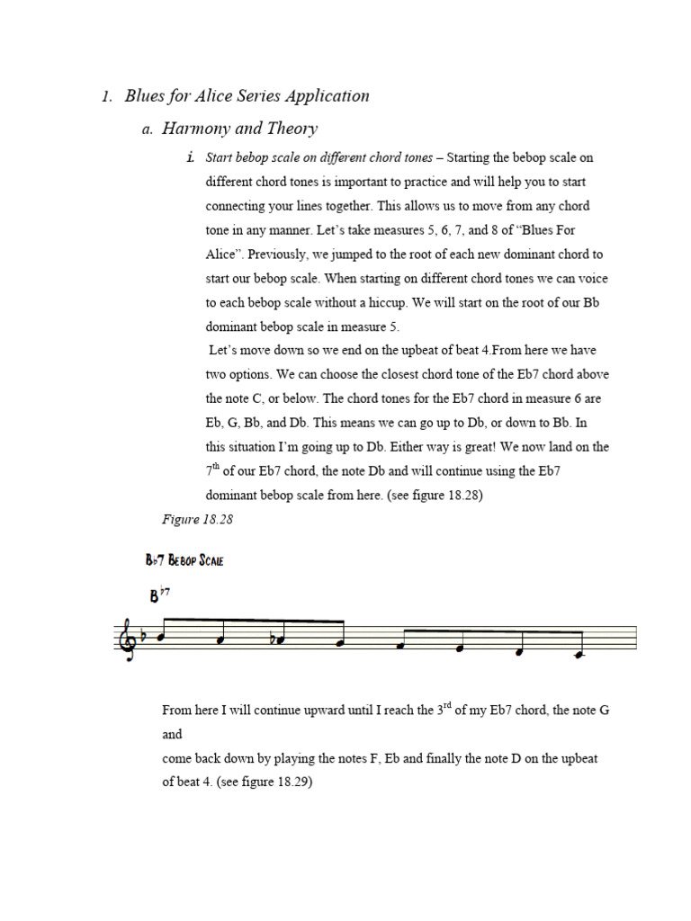 Step 7 Bebop Scale Chord Tones | PDF | Chord (Music) | Scale (Music)