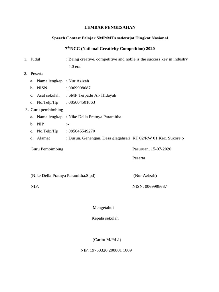 Pidato Bhs Inggris 3 | PDF | Engineering