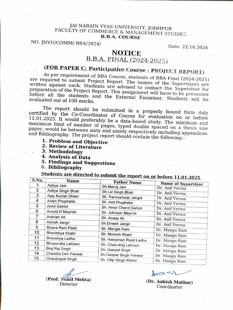 BBA Final Year 2024-2025 Project Report | PDF | Thesis | Educational ...