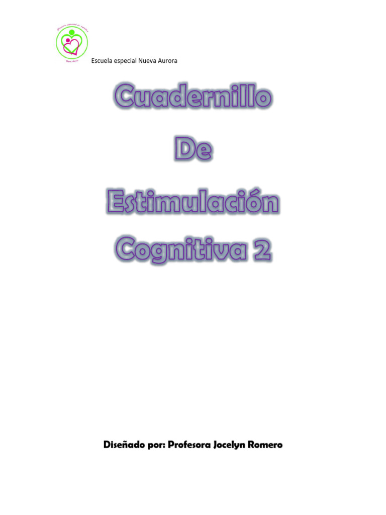 Cuadernillo de Estimulacion Cognitiva 2 Jo Romero | PDF | Lápiz