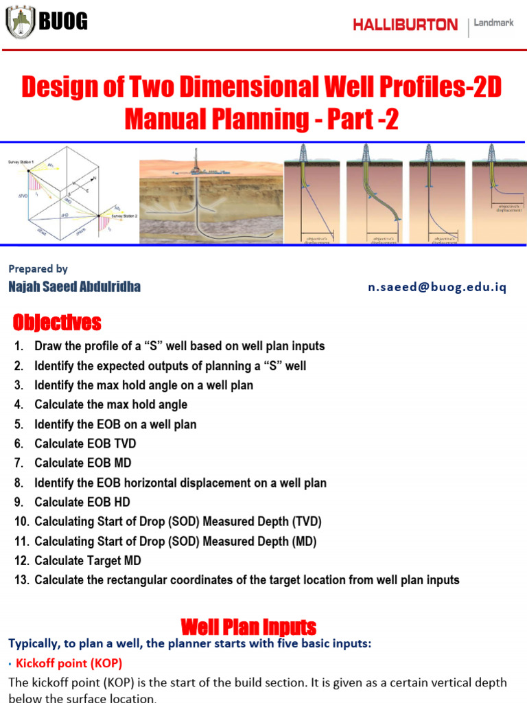 2 - Design of Two Dimensional Well Profiles-2D - 15!12!2021 | PDF