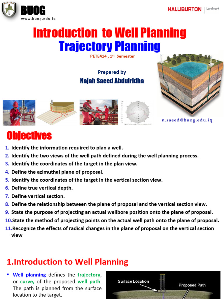 2_Introduction to Well Planning_30!11!2021 | PDF | Azimuth | Cartesian ...