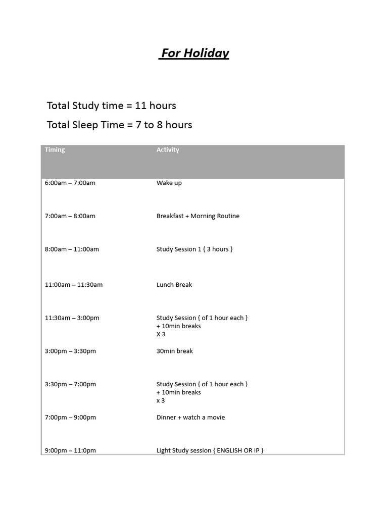 New Time Table | PDF