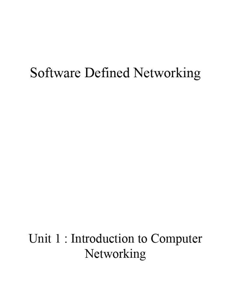 Unit1-Part1 | PDF | Transmission Control Protocol | Port (Computer ...