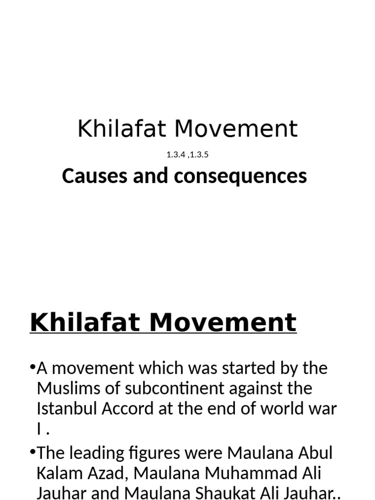 Khilafat Movement | PDF