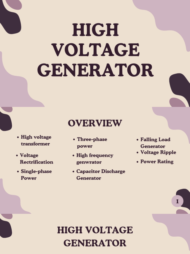 high voltage generator | PDF | Rectifier | Electronic Engineering