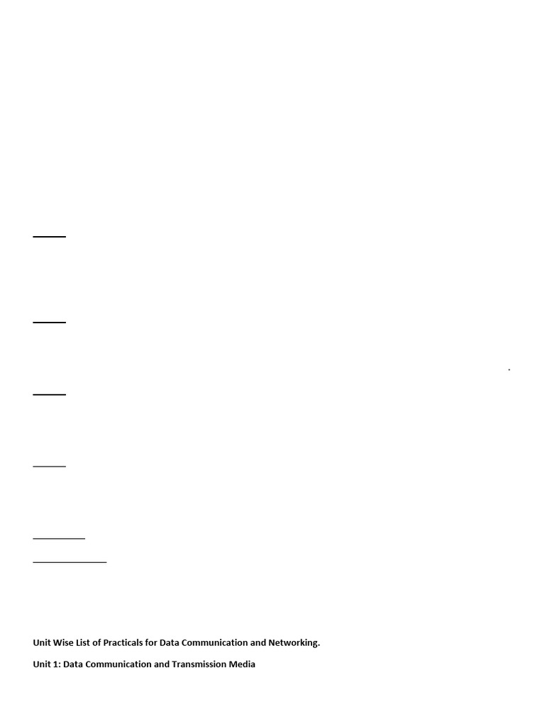 Major (Data Comm & Networks) | PDF | Computer Network | Internet Protocol Suite