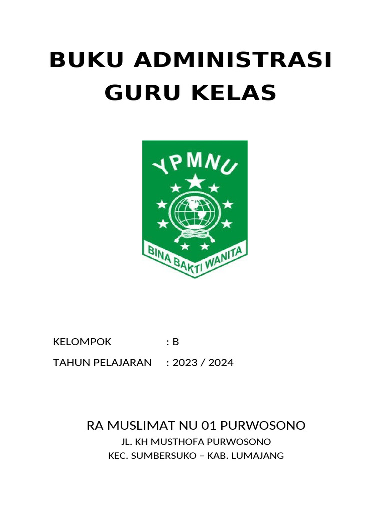 Administrasi Guru Kelas | PDF