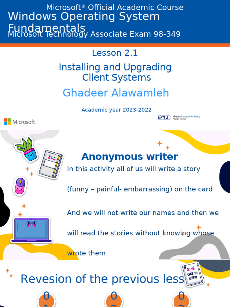 OS Installing and Upgrading Client Systems 2.1 | PDF | Windows 10 ...