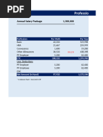 CTC Calculator and Salary Breakdown | PDF | Microsoft Excel | Employment