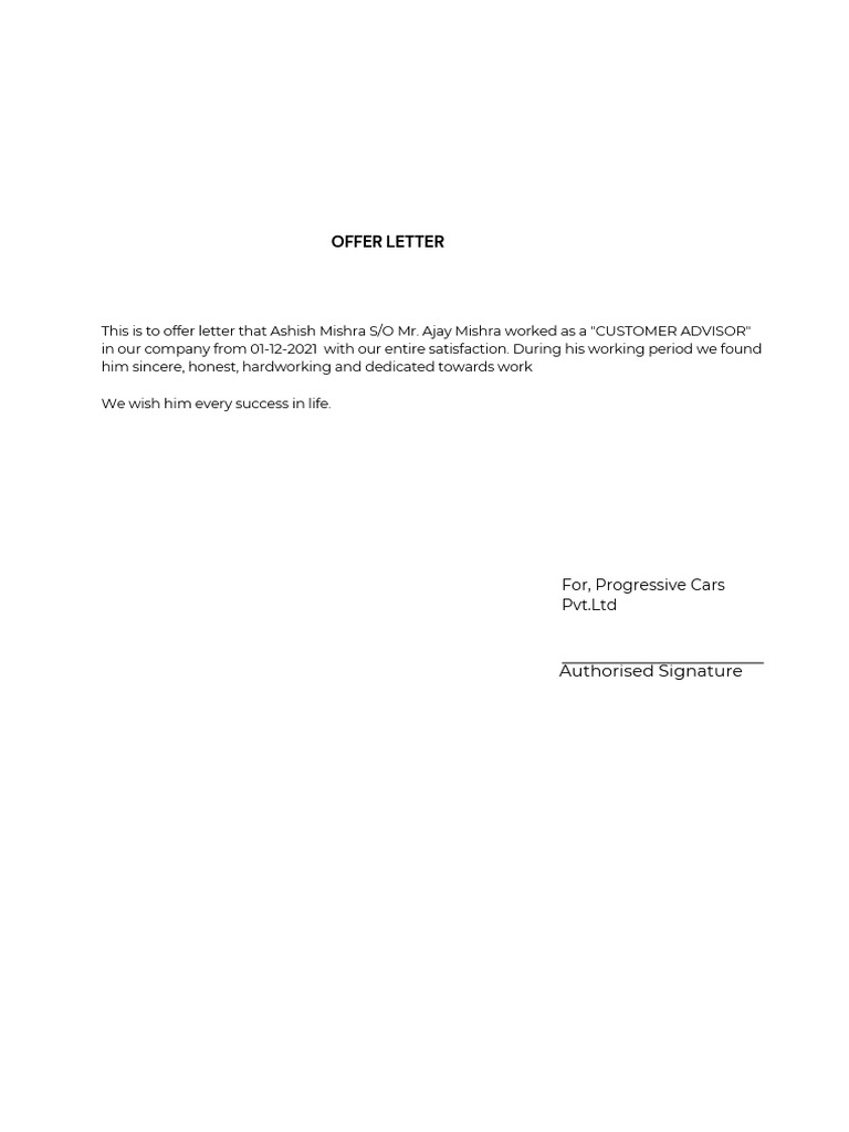 Letter Document A4 | PDF