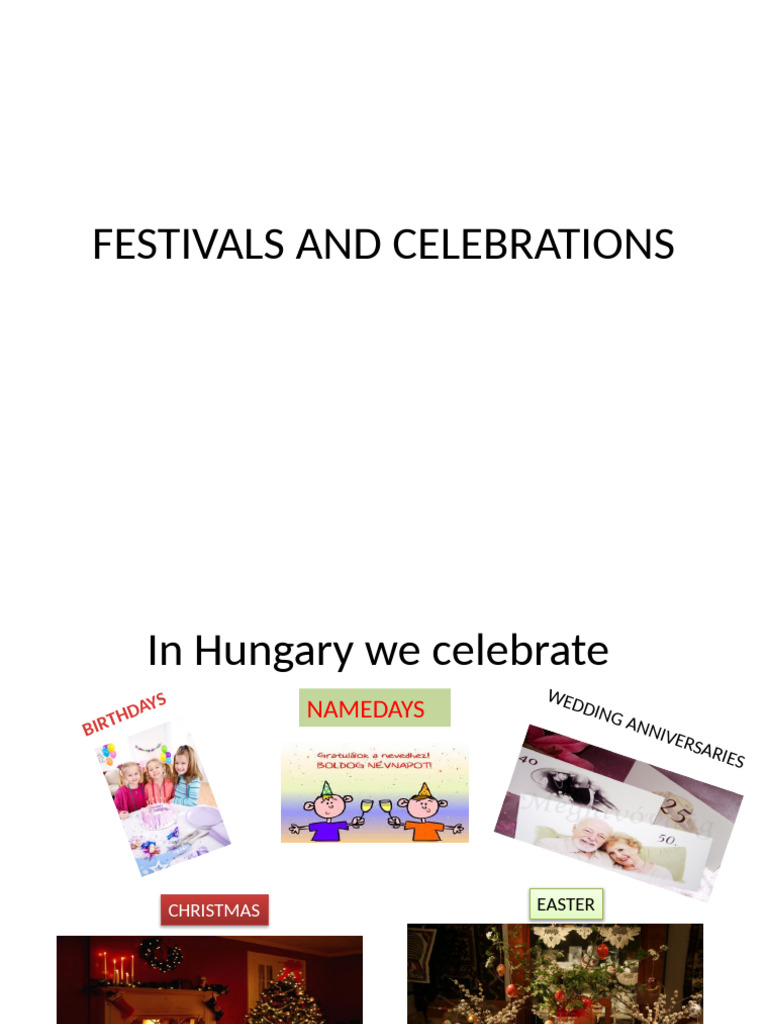 Festivals and Celebrations | PDF | Easter | Christmas