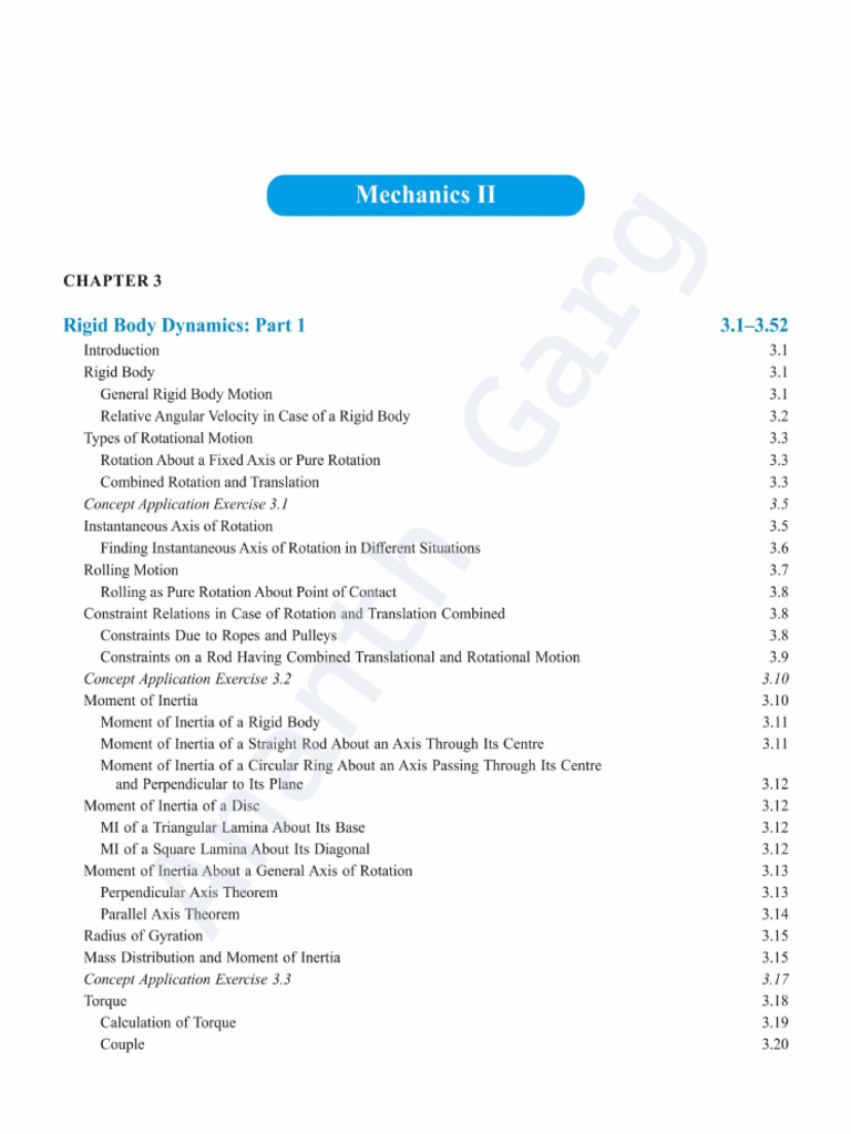 Rigid Body Dynamics Part 1 Chapter | PDF
