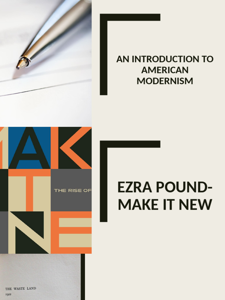 An Introduction To American Modernism | PDF | Modernism | Gertrude Stein