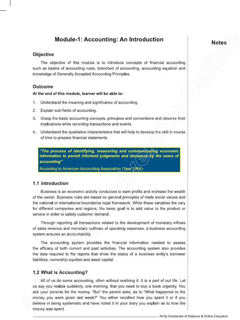 Accounting Fundamentals Pdf