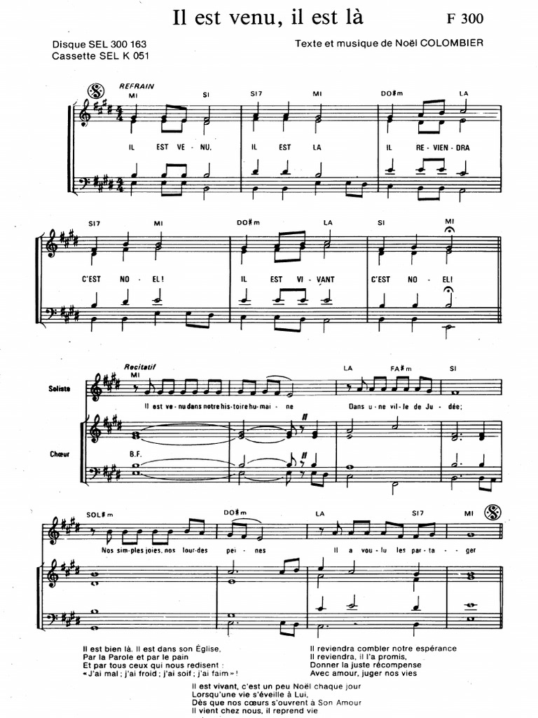 Il Est Venu Il Est Là | PDF