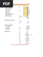 RCC Beam Design per IS 456-2000 | PDF
