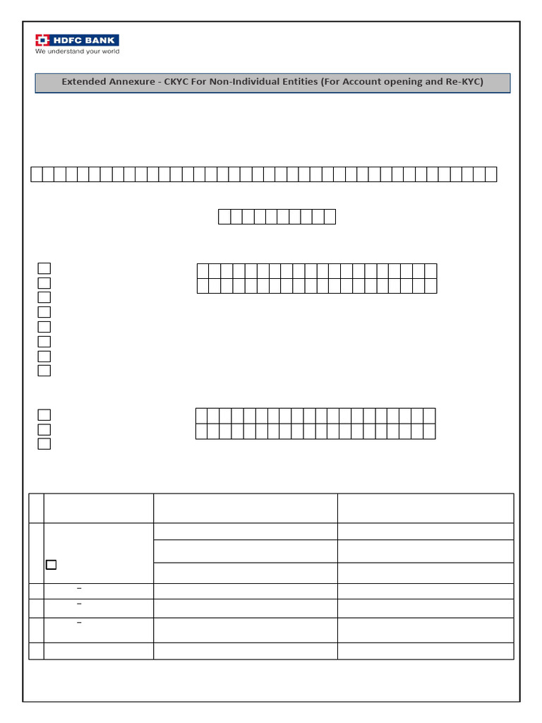 Extended Annexure - CKYC For Non-Individual Entities (For Account ...