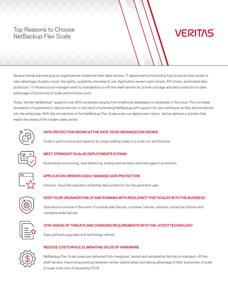 Top Reasons To Choose NetBackup Flex Scale | PDF | Scalability | Cloud Computing