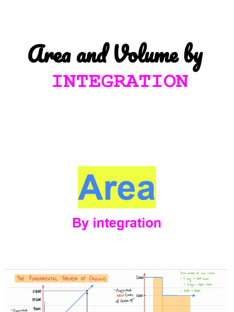 Area and Volume via Integration | PDF