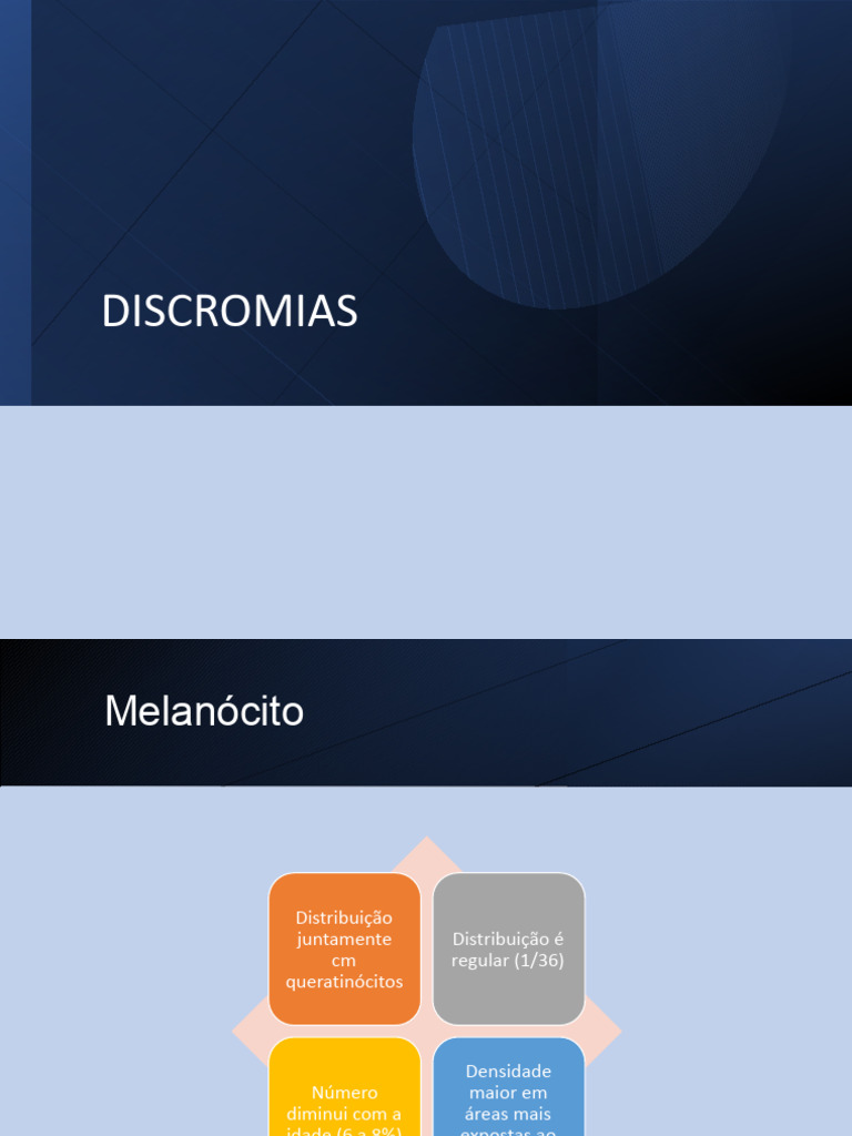 DISCROMIAS | PDF | Pele | Cor da pele humana