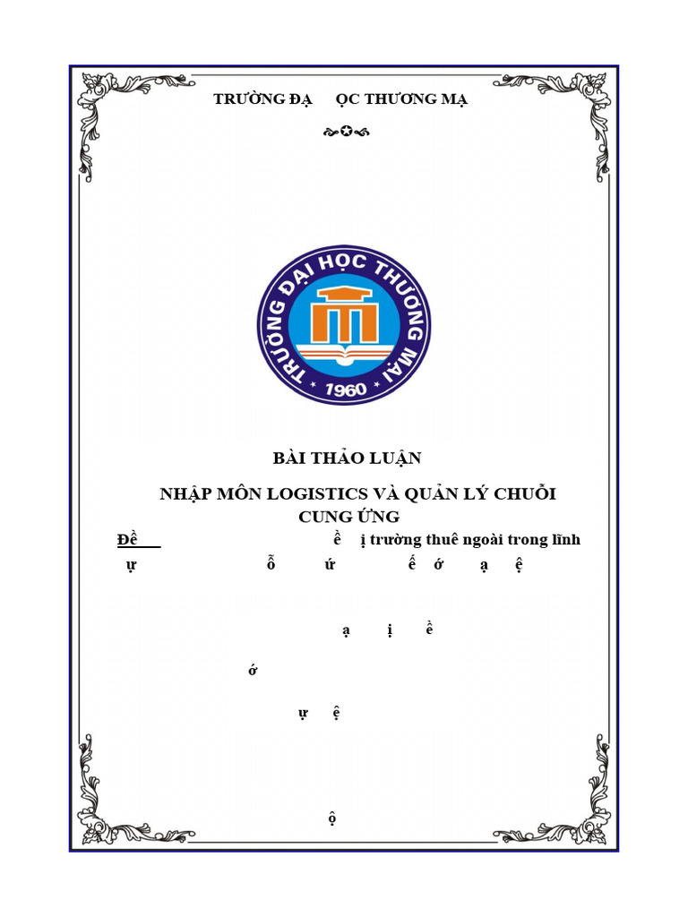 BTL NMLOG&SCM - nhóm 2 | PDF