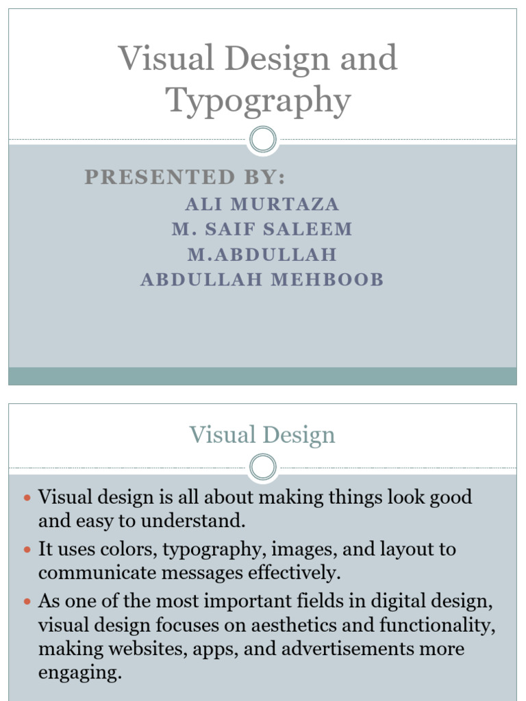 Visual Design and Typography | PDF | Typography | Typefaces