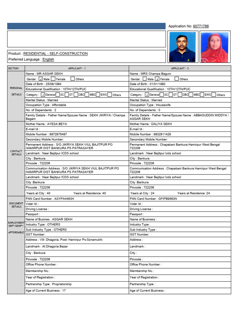 Applicationform 60771788 20-12-2024 18119 | PDF | Business