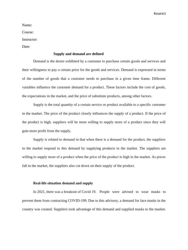 Demand and Supply | PDF | Demand | Prices