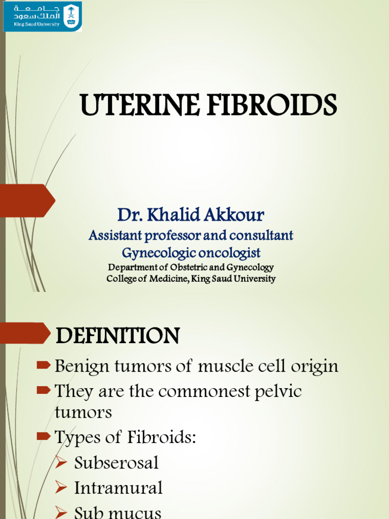 Understanding Uterine Fibroids: Types & Treatment | PDF
