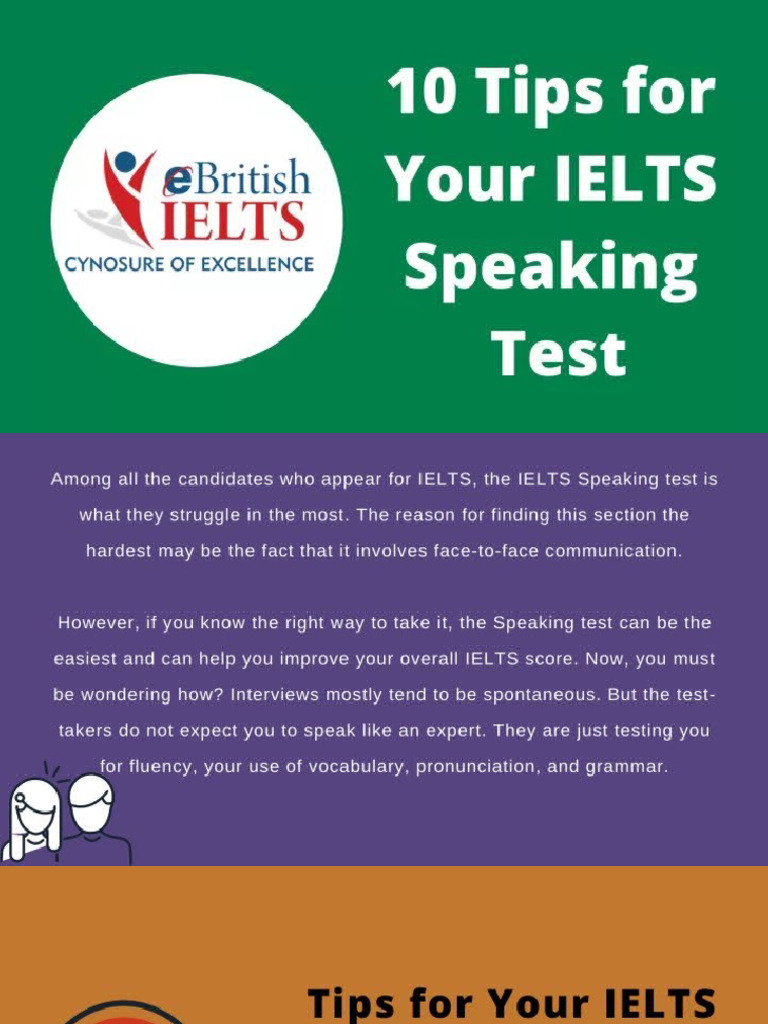 Speaking Tips For IELTS - CEFR TEST | PDF