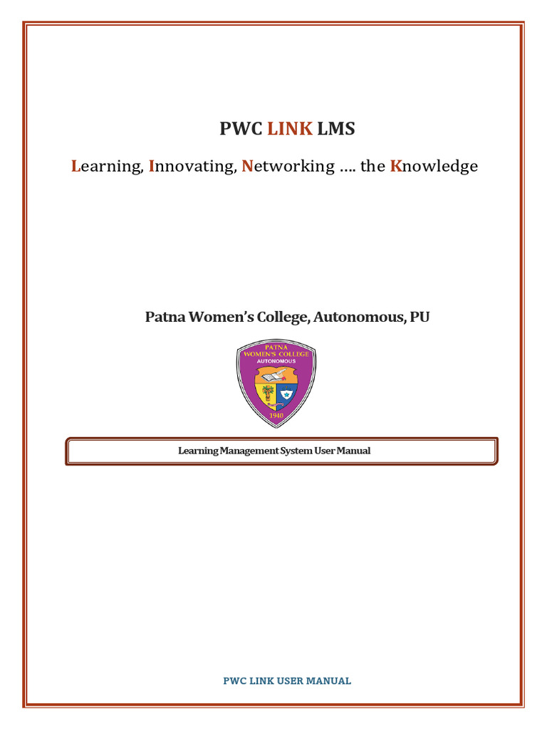 PWC Link LMS User Manual | PDF | Software | Computing