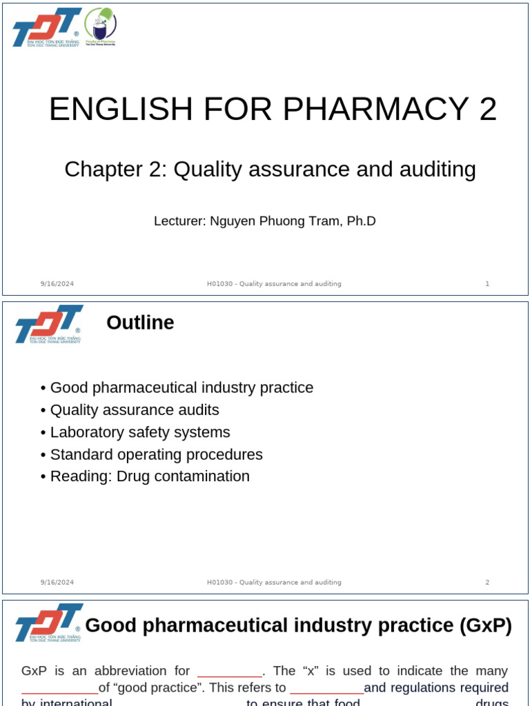 Chapter 2 Student Handout - Quality Assurance and Auditing | PDF | Audit