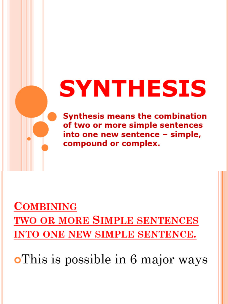 Combining Simple Sentences Techniques | PDF | Language Mechanics ...