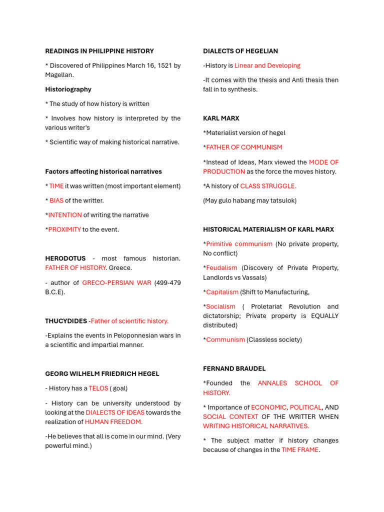 Philippine History: Key Historians & Events | PDF | Taxes | President ...