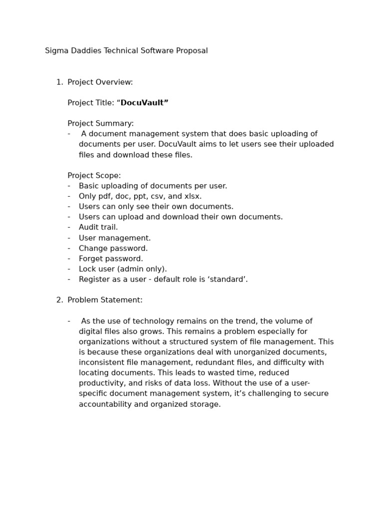DocuVault: Streamlined File Management | PDF | Databases | Application Software