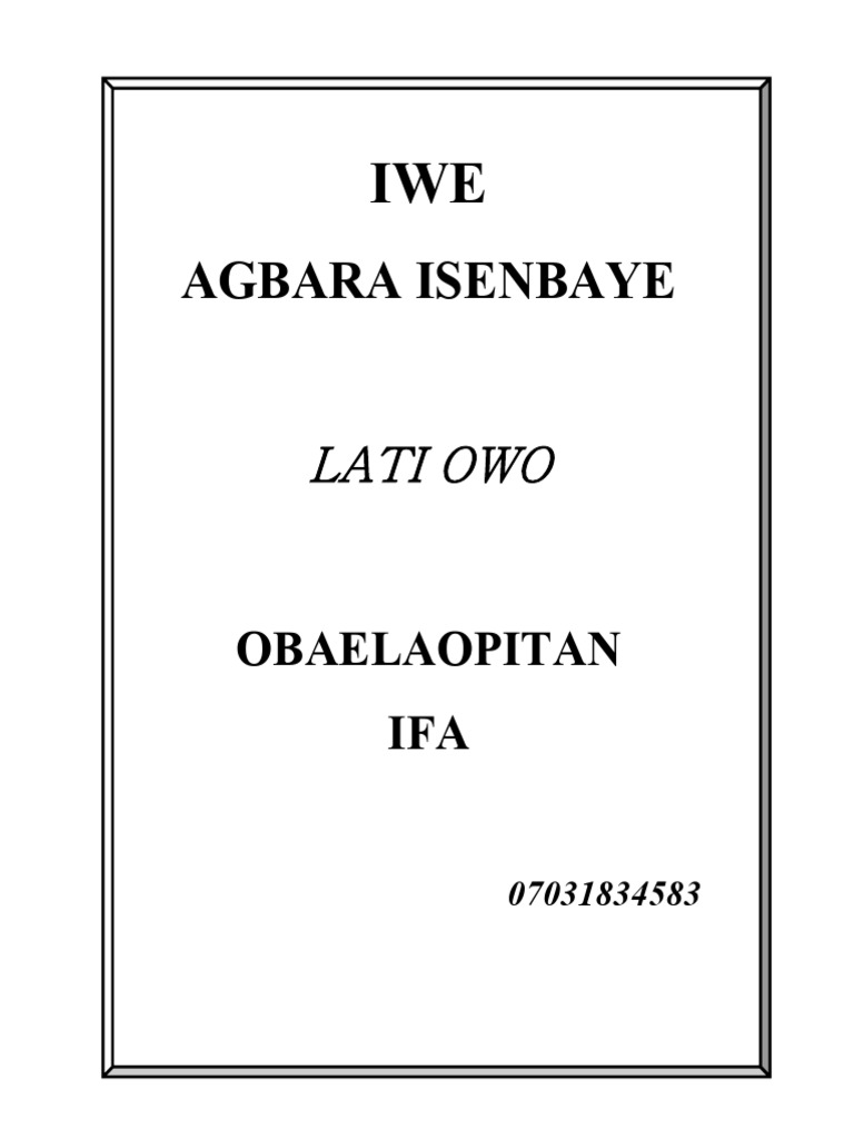 OBA OSE AWURE.pdf 2 | PDF
