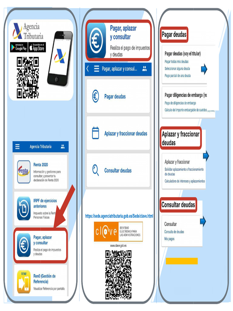 Triptico APP Pagar Aplazar Consultar | PDF