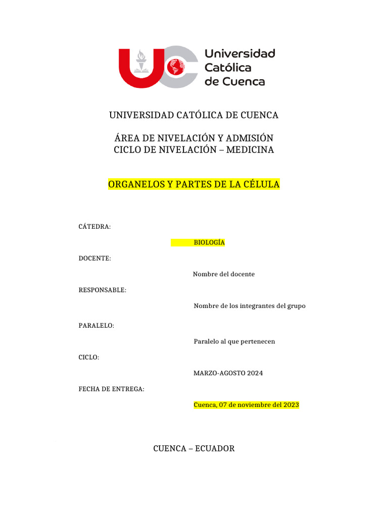 modelo de carátula | PDF