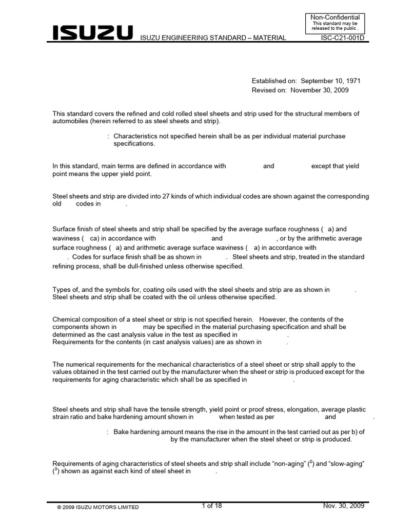 ISC-C21-001D_E | PDF | Yield (Engineering) | Strength Of Materials