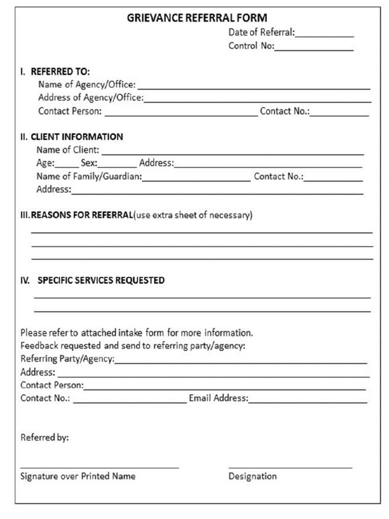Grievance Referral Form | PDF