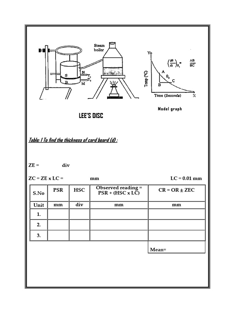 Lees Disc | PDF | Electrical Resistivity And Conductivity | Heat