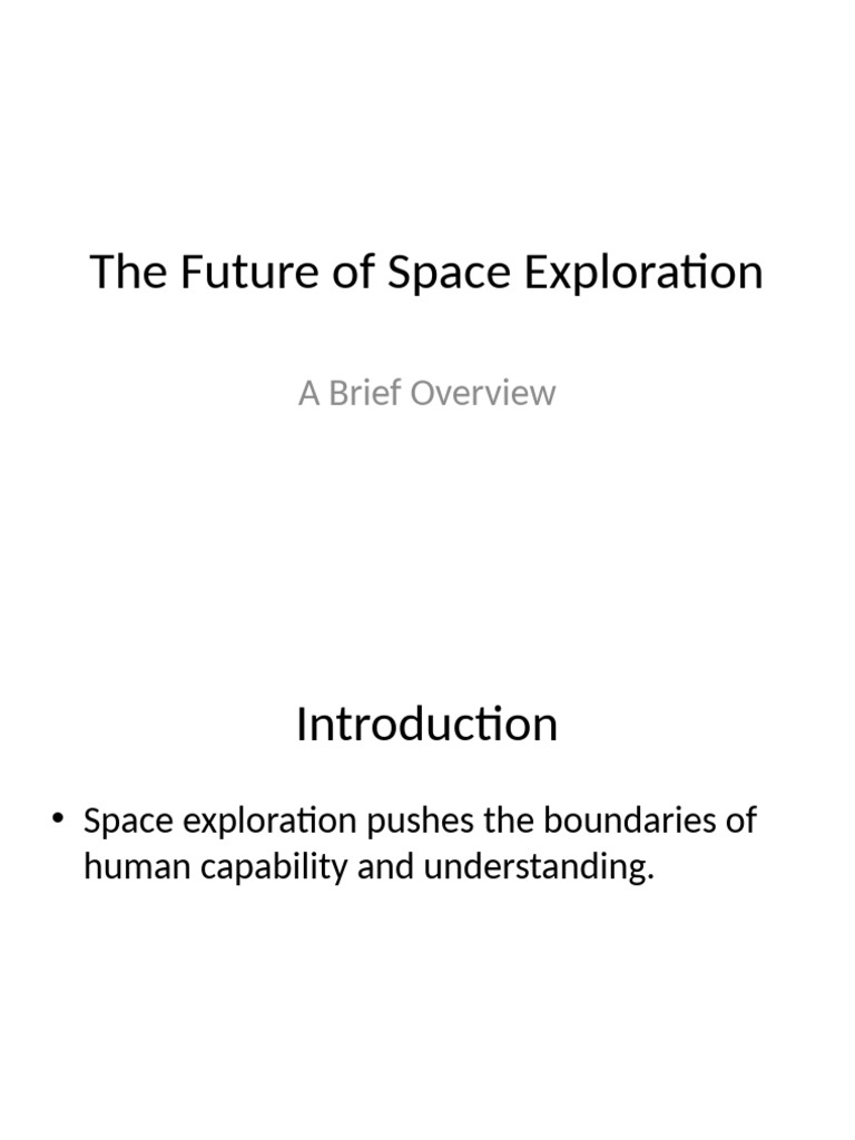 The_Future_of_Space_Exploration | PDF