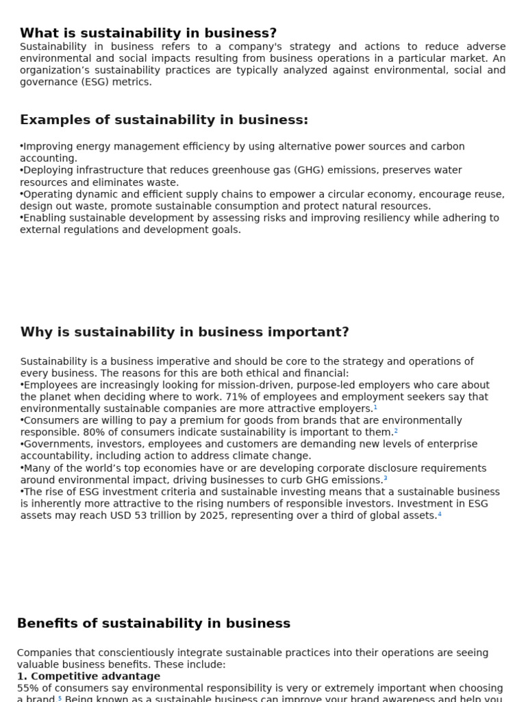 Understanding Business Sustainability Strategies | PDF | Sustainability ...