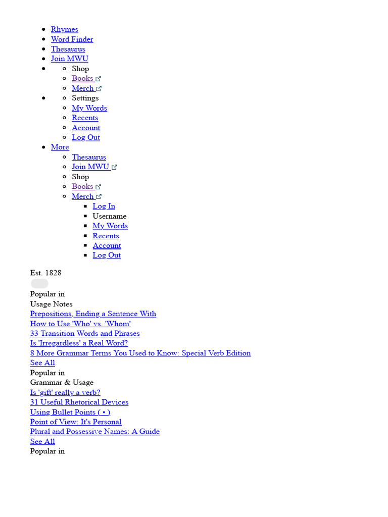 How to Use the Merriam-Webster Dictionary | PDF | English Language | Word