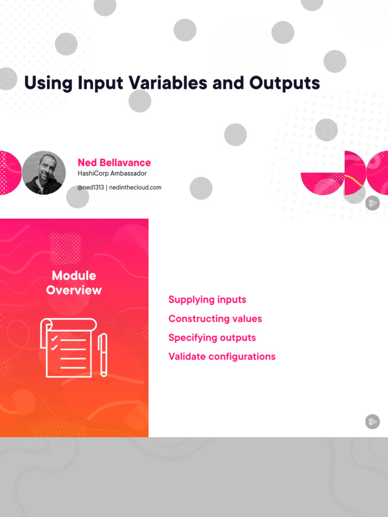 using-input-variables-and-outputs-slides | PDF