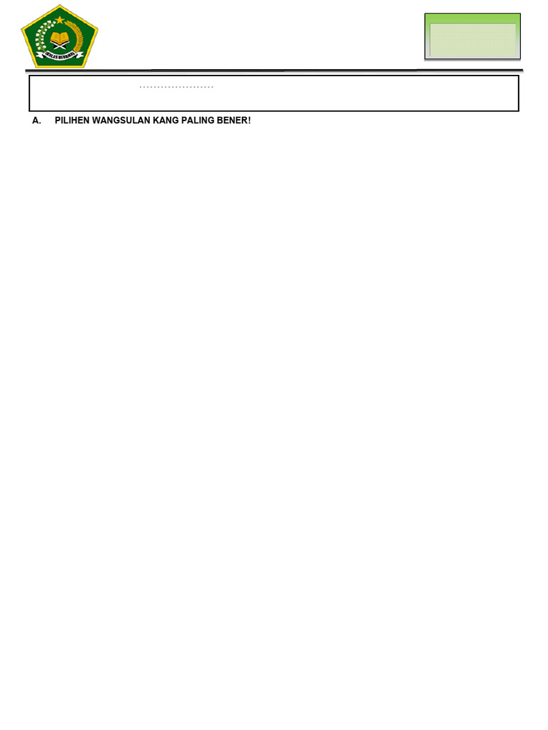 Master Soal Pas Jawa | PDF