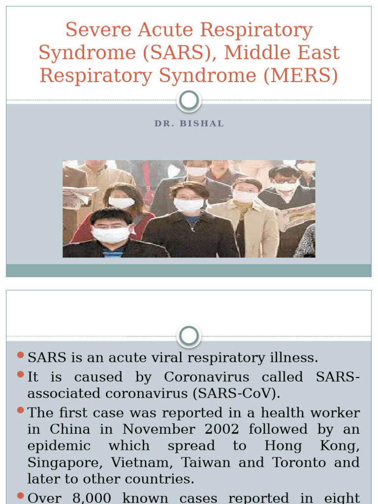 Severe Acute Respiratory Syndrome (SARS) | PDF | Pneumonia | Virus